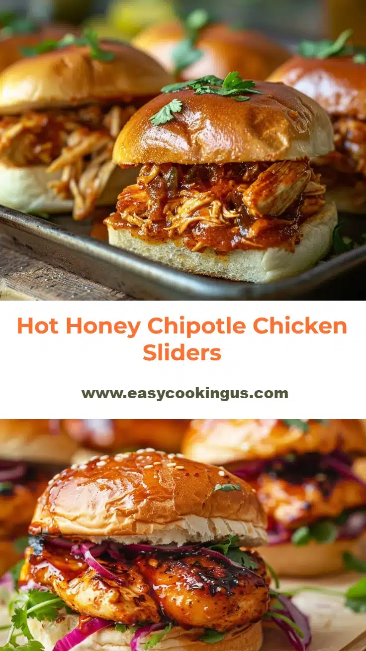 Hot Honey Chipotle Chicken Sliders