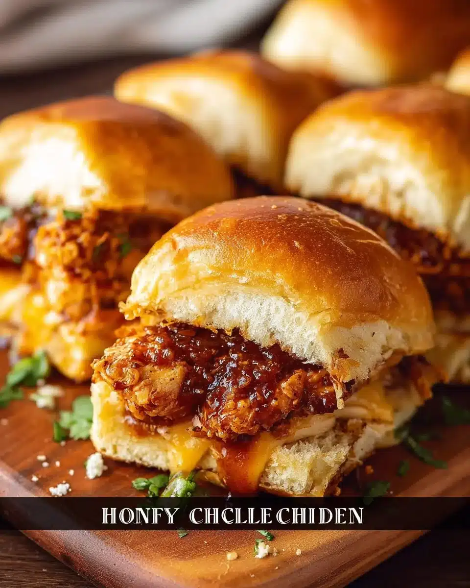 Hot Honey Chipotle Chicken Sliders